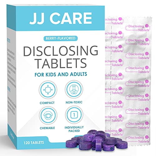 JJ Care Disclosing Tablets for Kids - 120 Count Plaque Disclosing Tabl – JJ CARE USA